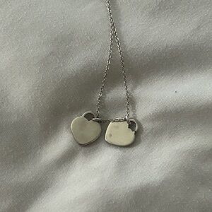 Tiffany & Co. | Jewelry | Tiffany Blue Double Heart Tag Pendant | Poshmark